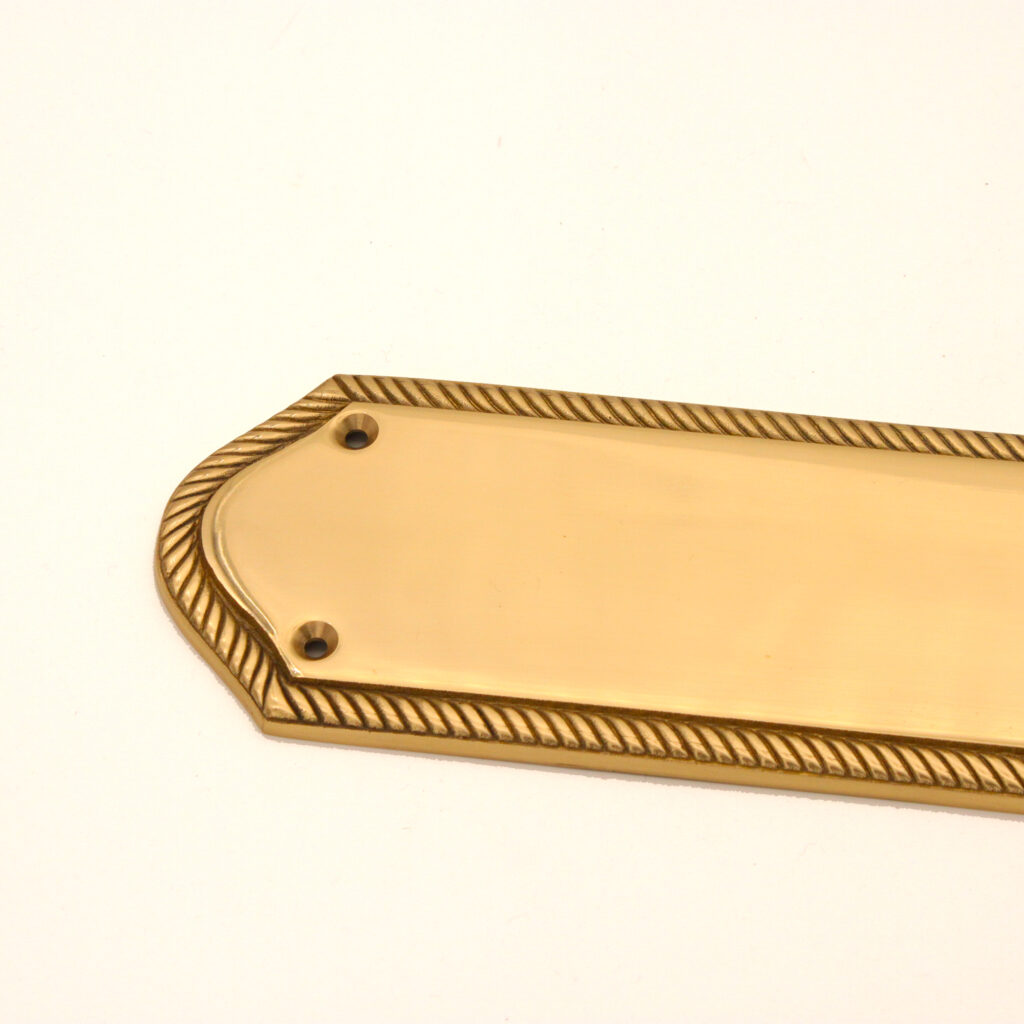 Georgian Half Round Finger Plate - SPIRA BRASS