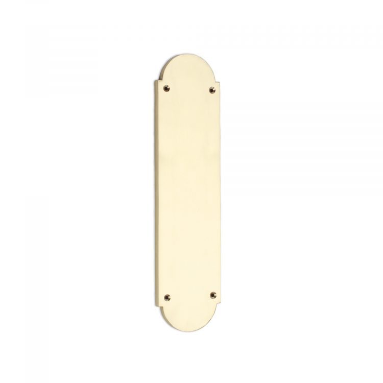 Victorian Half Round Finger Plate 300mm - SPIRA BRASS