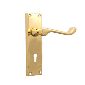 Victorian (Scroll) Lock Handle - SPIRA BRASS