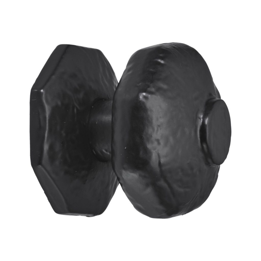 Octagonal Iron Centre Door Knob - SPIRA BRASS