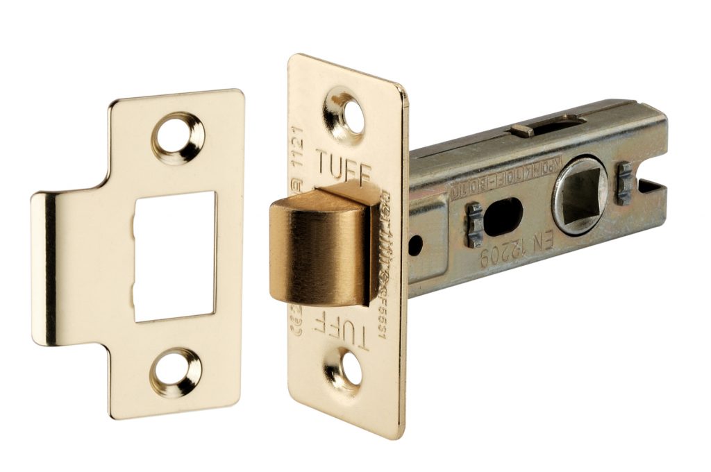 Bolt Through Tubular latch CE - SPIRA BRASS